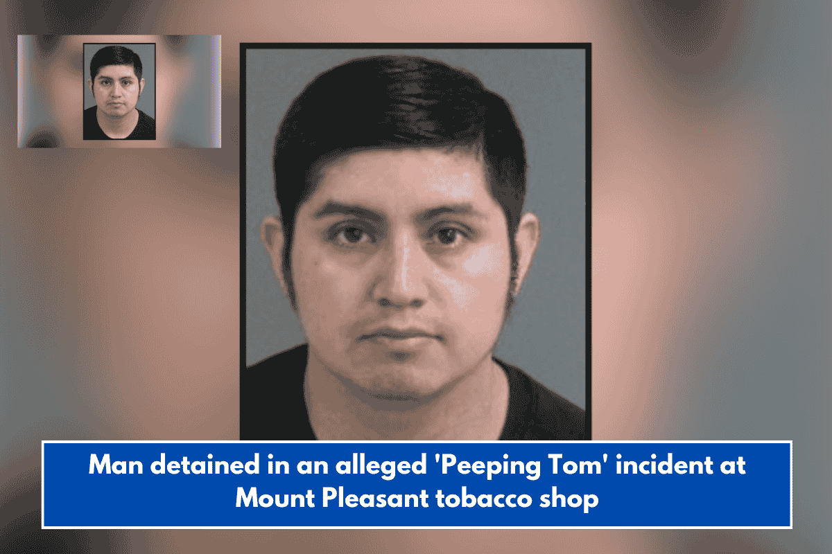 Man detained in an alleged 'Peeping Tom' incident at Mount Pleasant tobacco shop