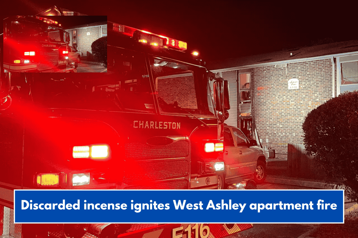 Discarded incense ignites West Ashley apartment fire