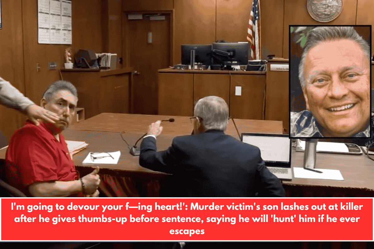 I'm going to devour your f—ing heart!': Murder victim's son lashes out ...