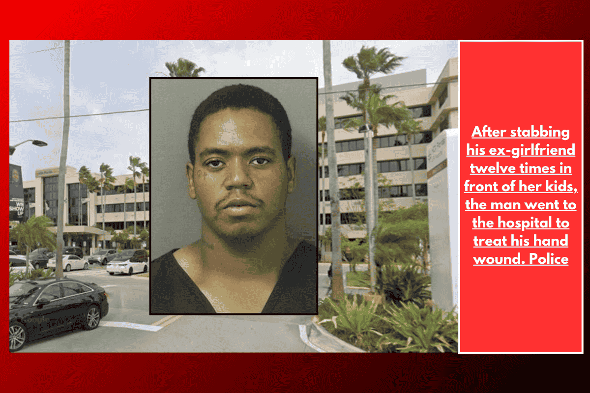 After stabbing his ex-girlfriend twelve times in front of her kids, the ...