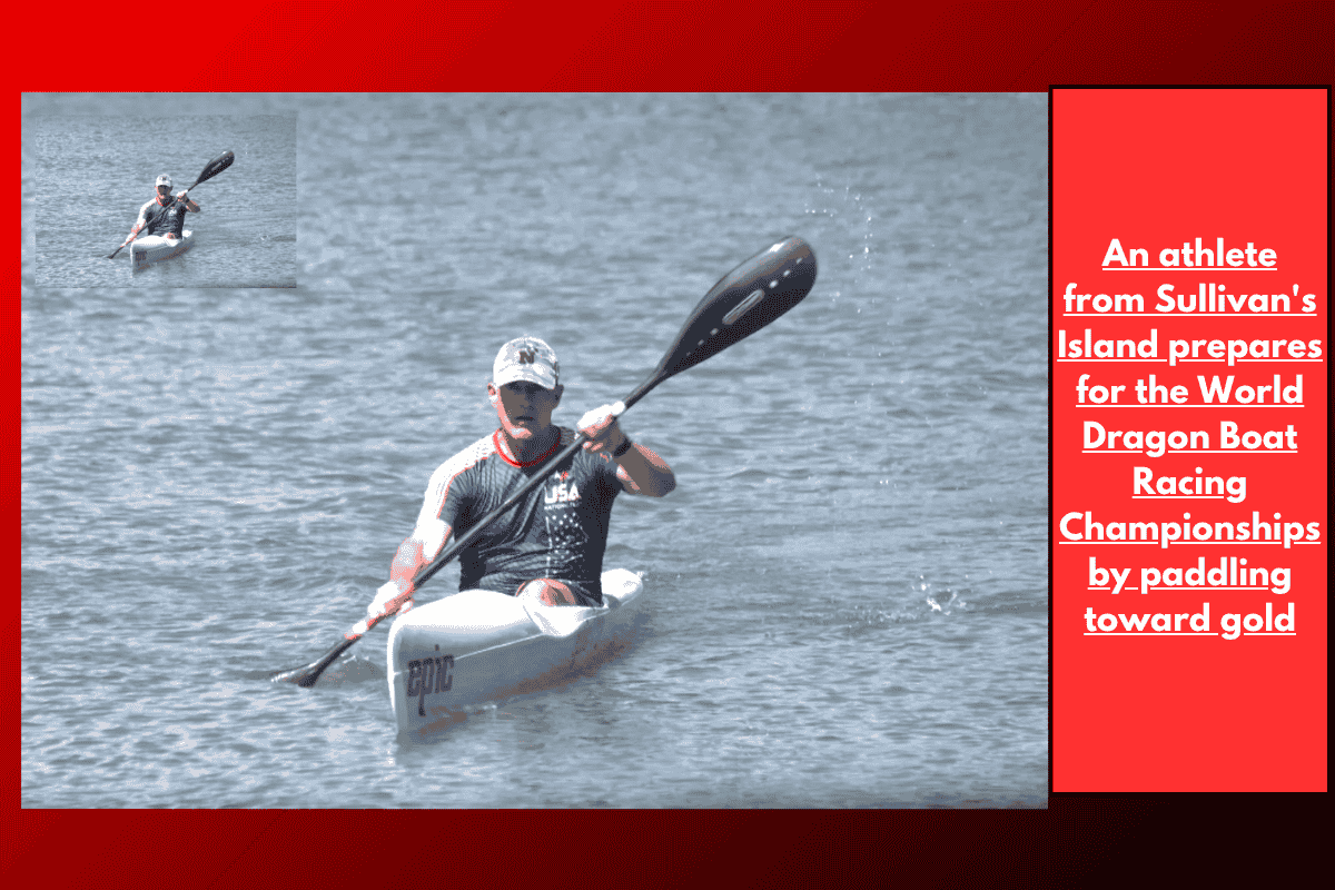 An athlete from Sullivan's Island prepares for the World Dragon Boat ...