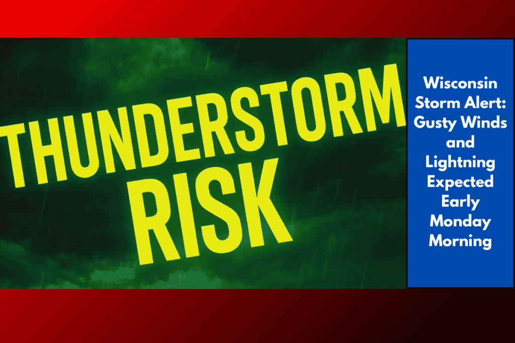 Wisconsin Storm Alert: Gusty Winds and Lightning Expected Early Monday Morning