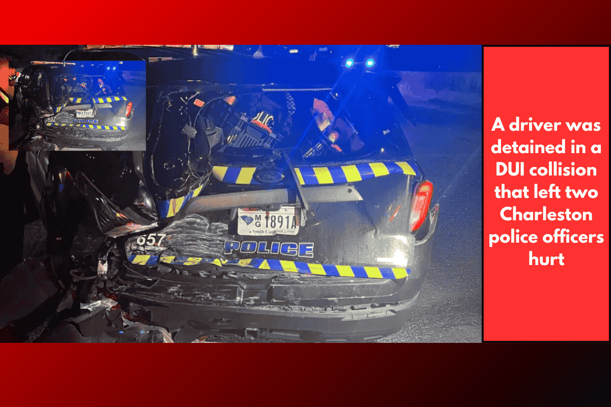 A driver was detained in a DUI collision that left two Charleston ...