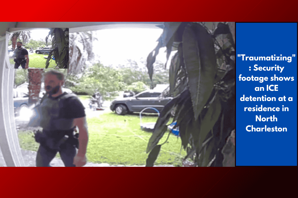 "Traumatizing": Security footage shows an ICE detention at a residence ...
