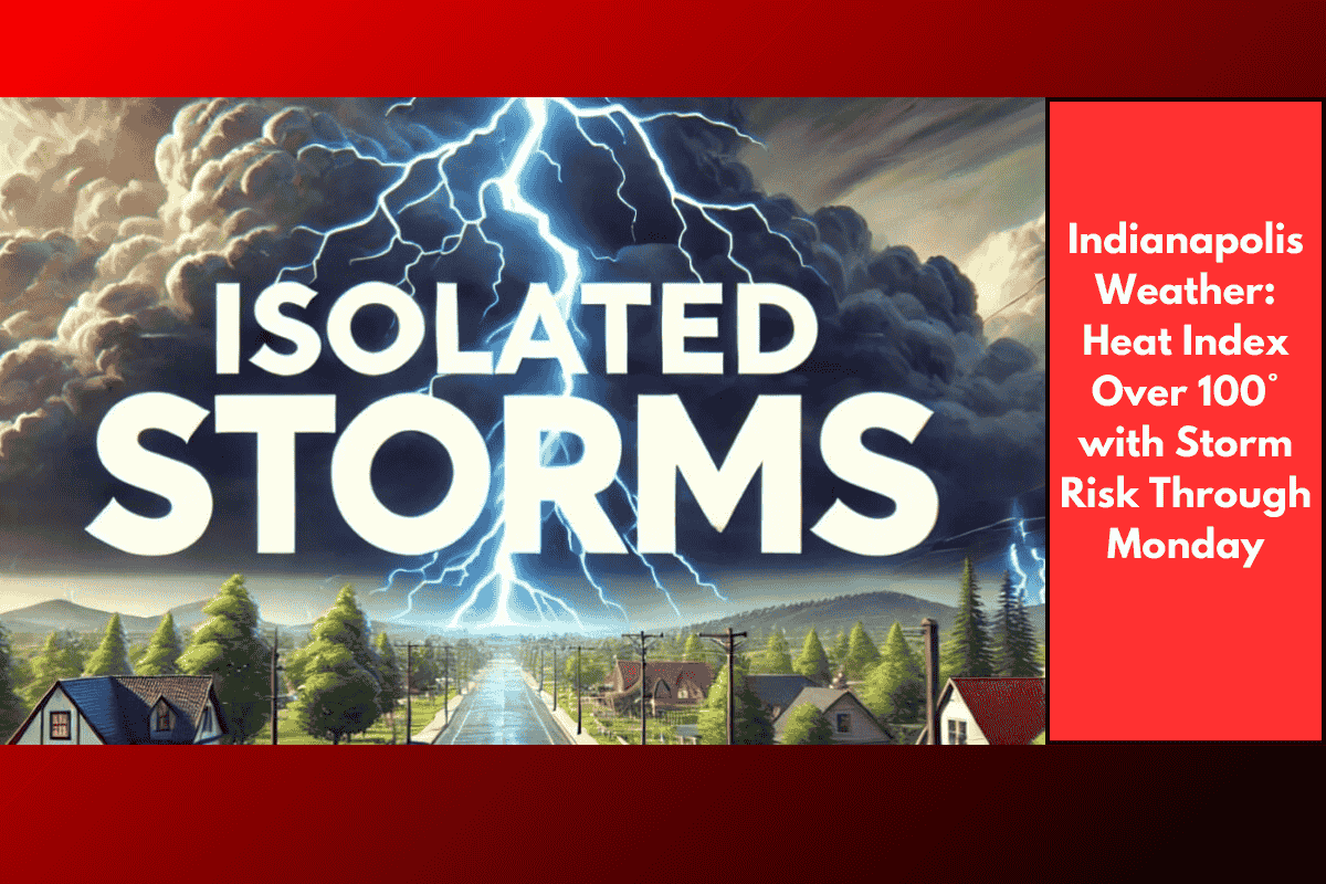 Indianapolis Weather: Heat Index Over 100° with Storm Risk Through Monday