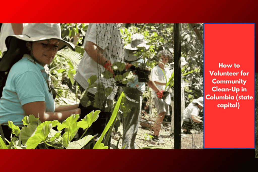 How to Volunteer for Community Clean-Up in Columbia (state capital)