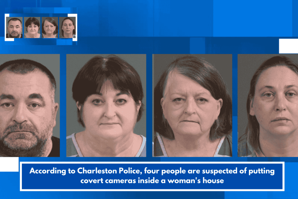 According to Charleston Police, four people are suspected of putting ...