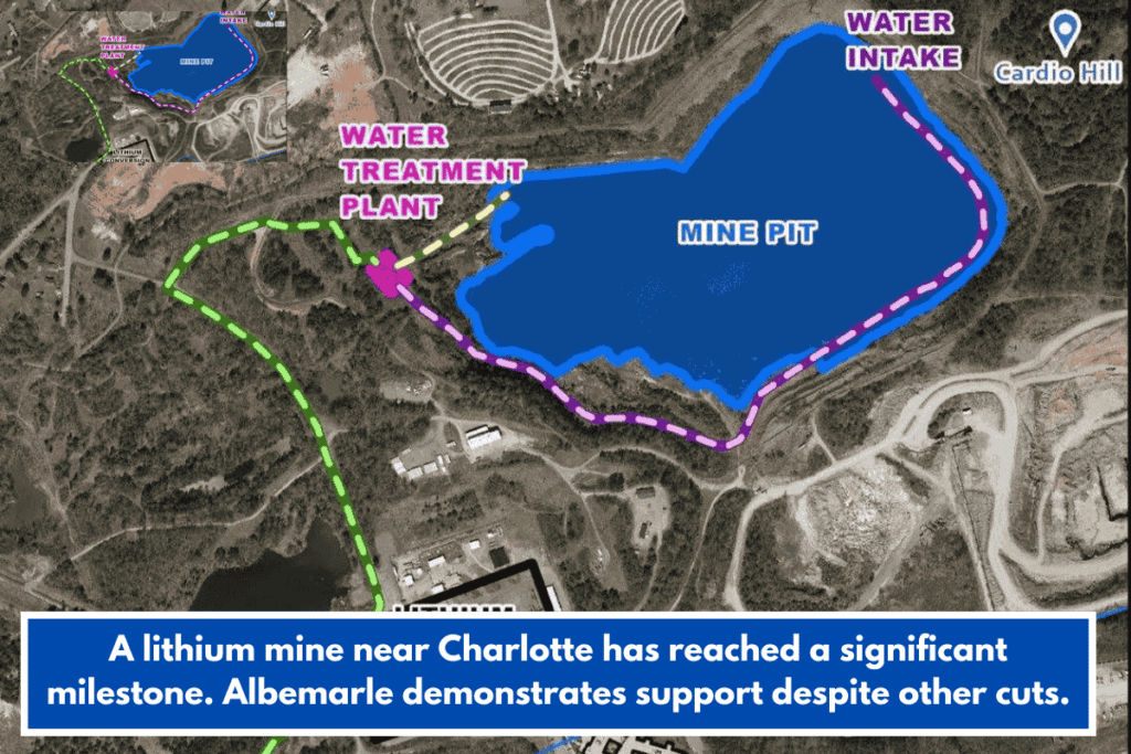 A lithium mine near Charlotte has reached a significant milestone ...